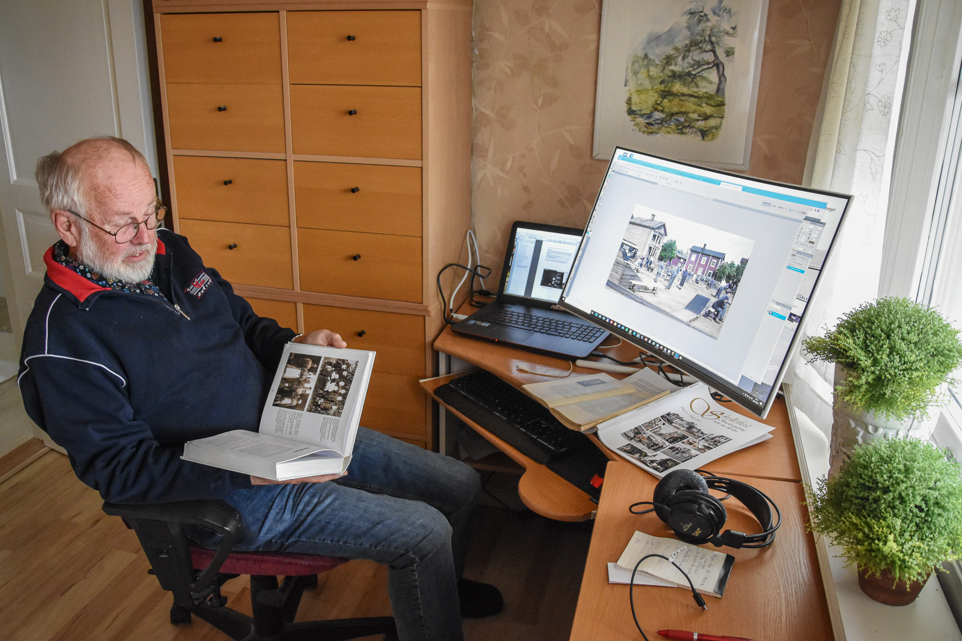 En tillbakablick i färg – Stig skildrar det gamla Skellefteå i nytt ...